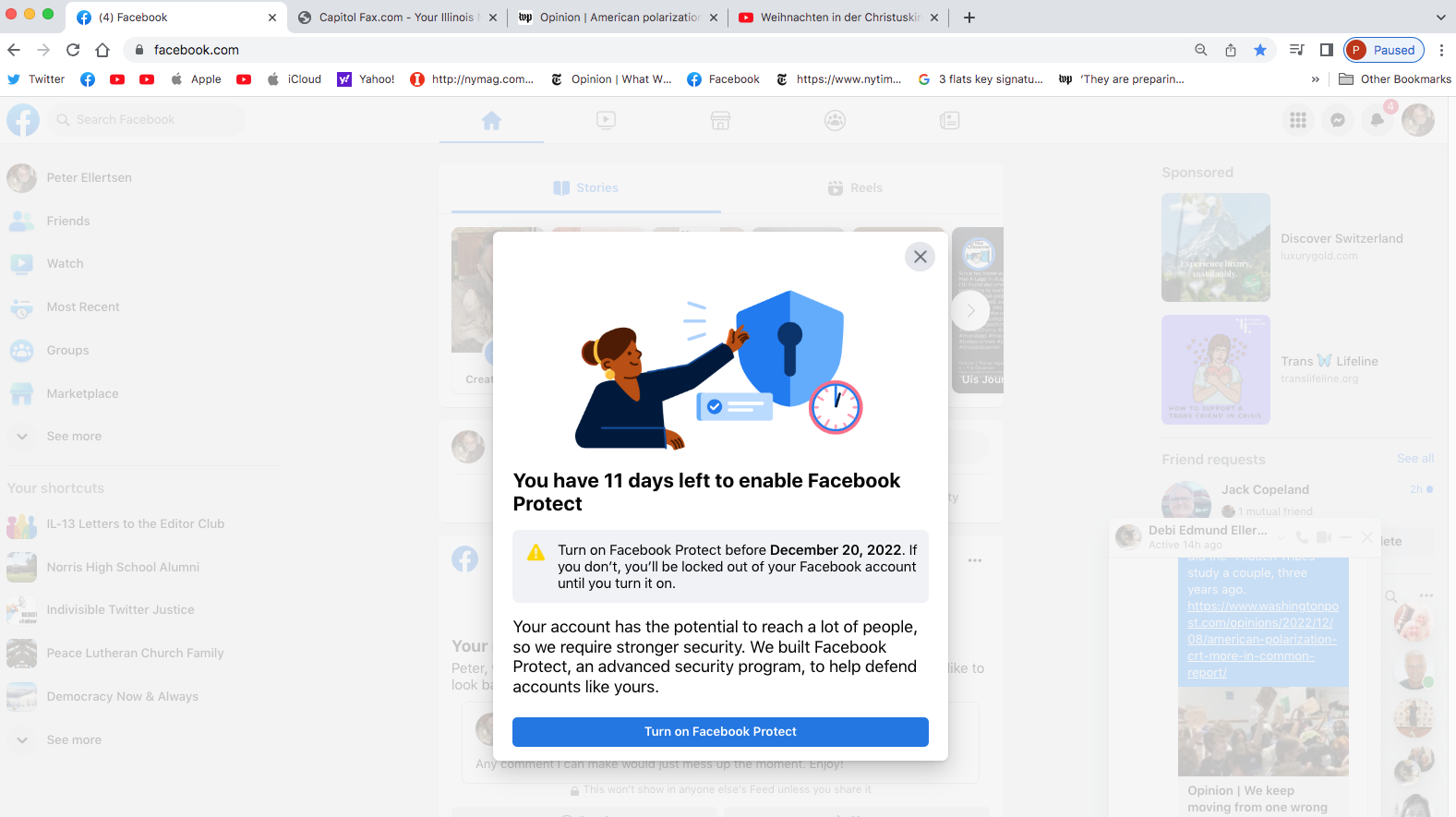 Well, apparently I’m still on FB but this latest false alarm has me ...